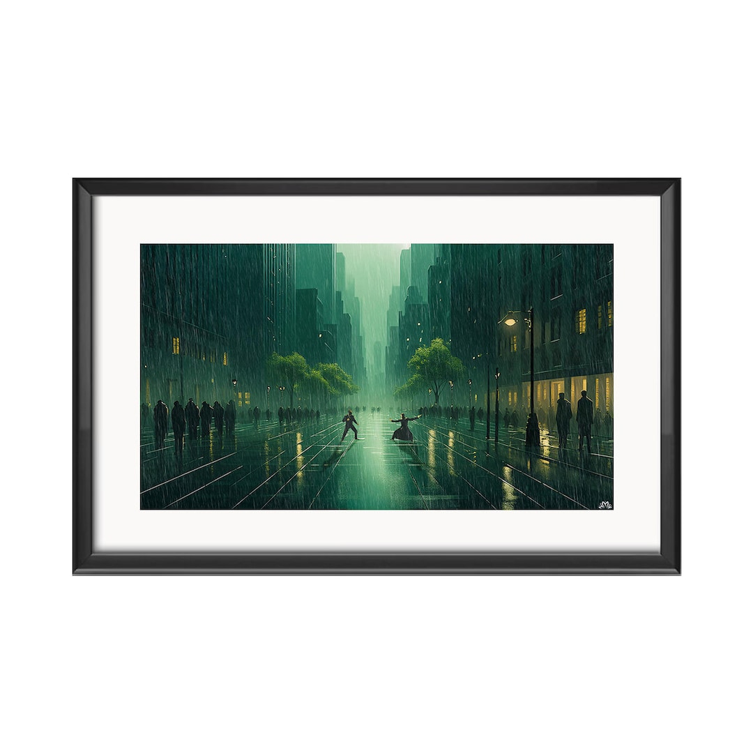 The Matrix Poster Wall Art - Movie Art - Cinema Print - Minimal Digital ...