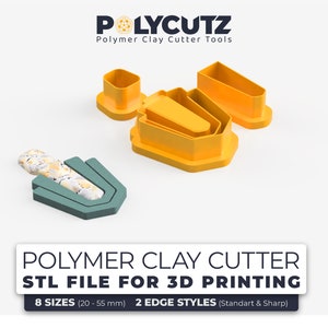 Modern Minimalist Clay Cutter STL File Collection Layered Geometric ...