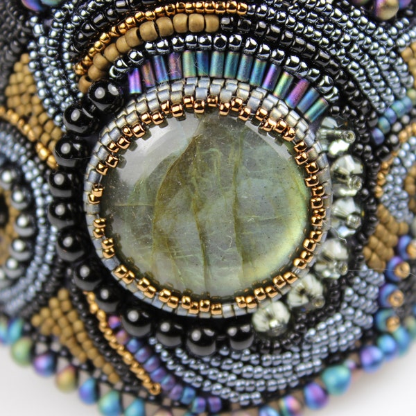 Bead Embroidery Cuff - Etsy