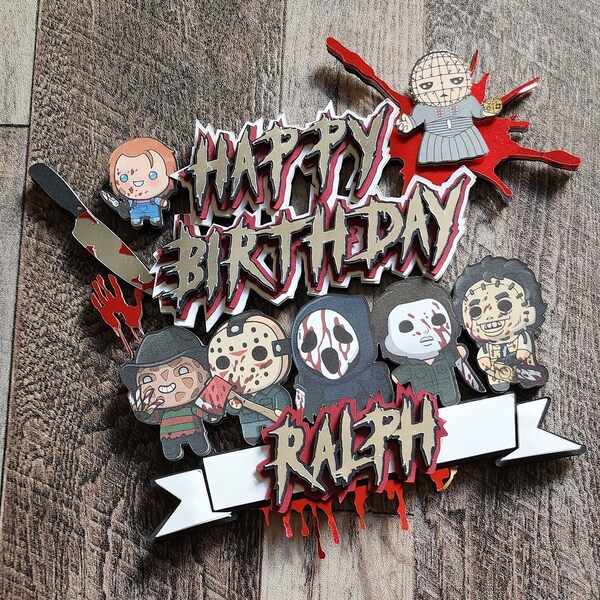 Horror Cake Topper - Etsy