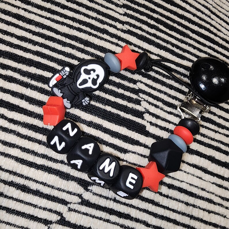 Classic Horror Movie Ghost Keychain and Pacifier Clip Mommy and Me ...