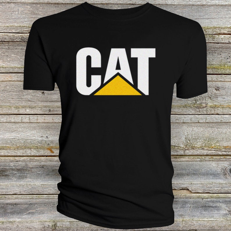 Caterpillar CAT Logo T-shirt Construction Equipment Tractor Bulldozer ...