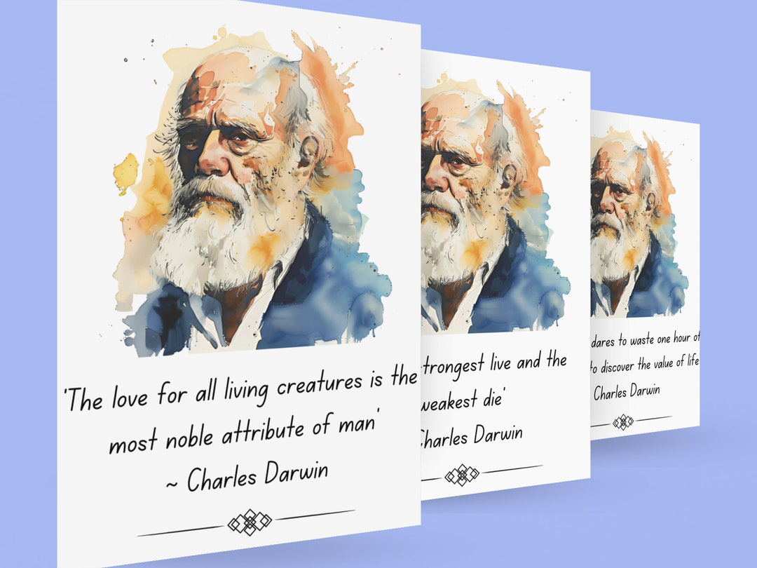 Classroom Science Posters Charles Darwin Quotes | 4X Digital Download ...