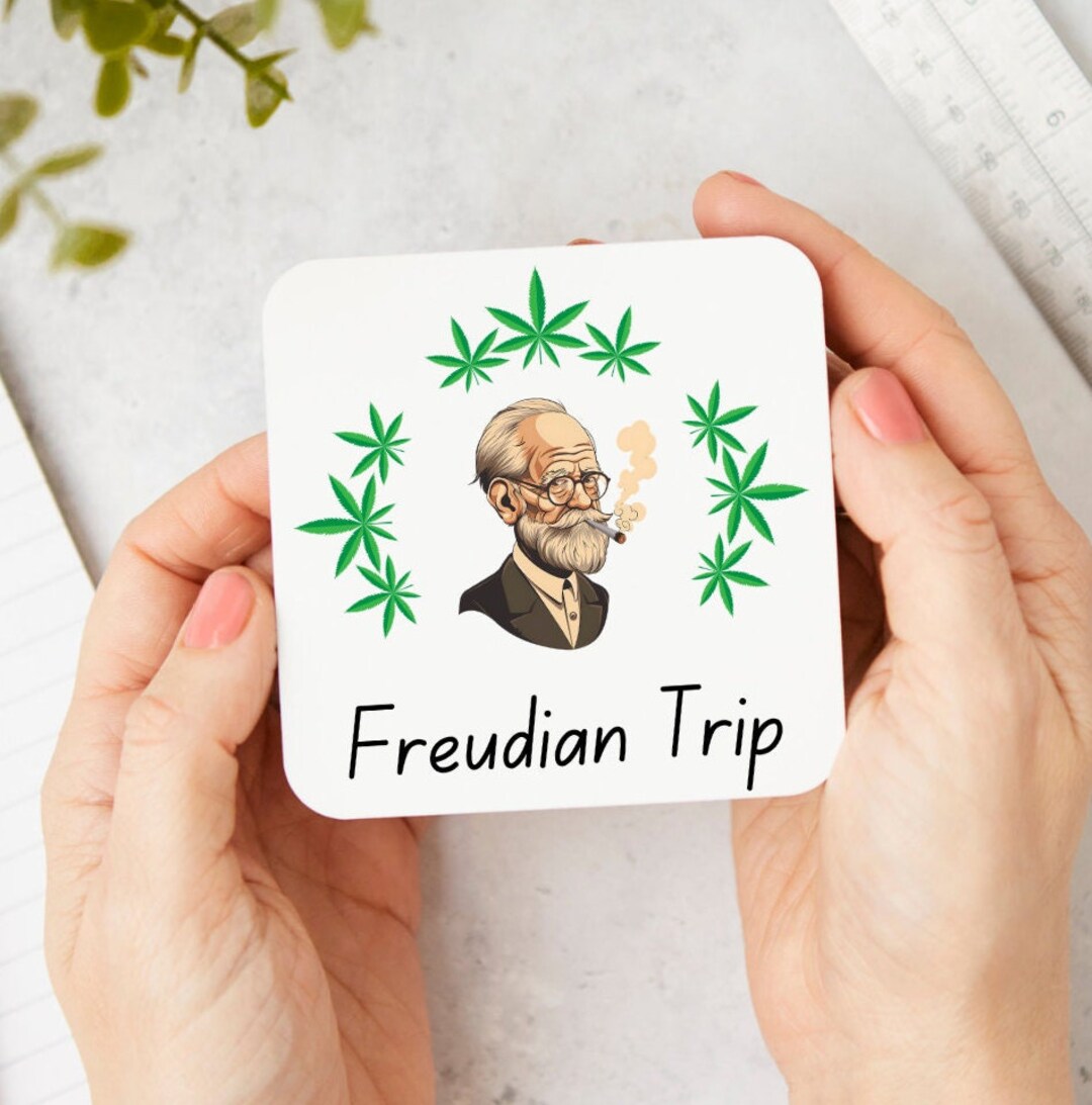 Funny Psychology Coaster, Freudian Trip, Gift for Psychologists ...
