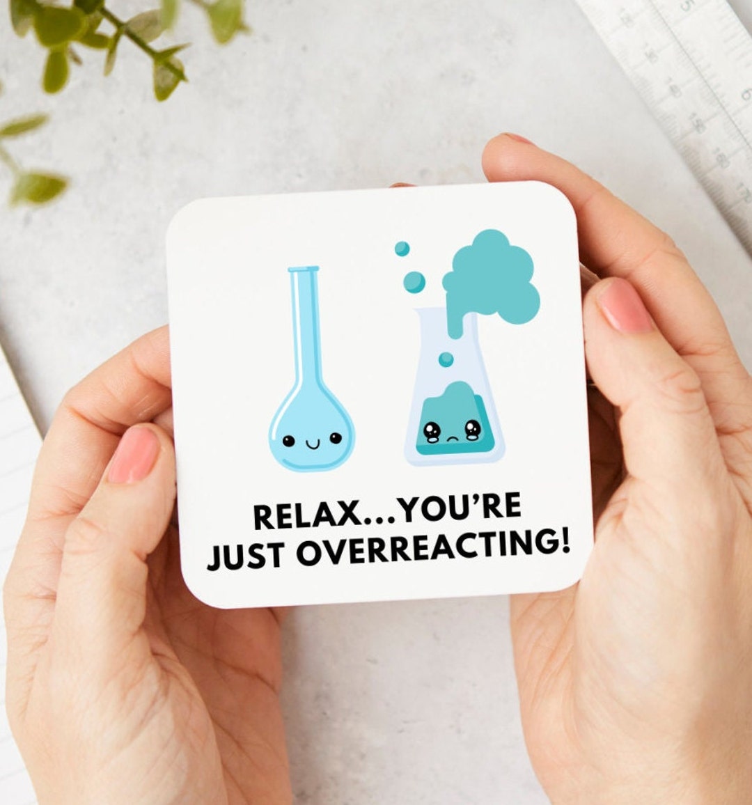 Funny Science Coaster, Cute Chemistry Coaster, Gift for Lecturers ...