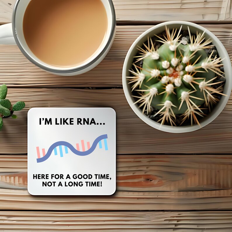 Funny Science Coaster, Genetics RNA Coaster, Gift for Lecturers ...