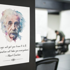 Classroom Science Posters Albert Einstein Quotes | 4X Digital Download ...