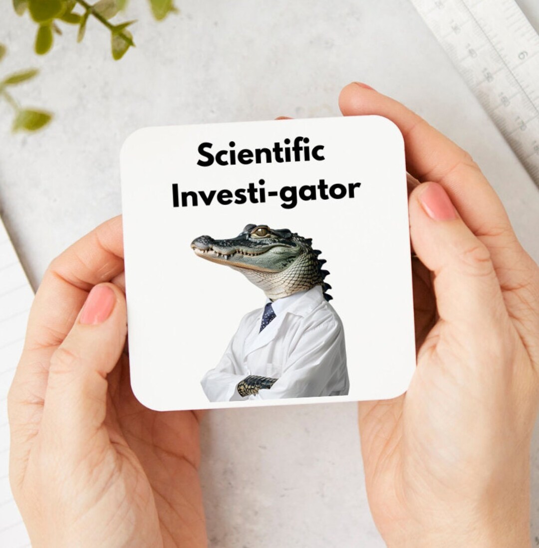 Funny Science Coaster | Hard-board Coaster, Scientific Investigator ...
