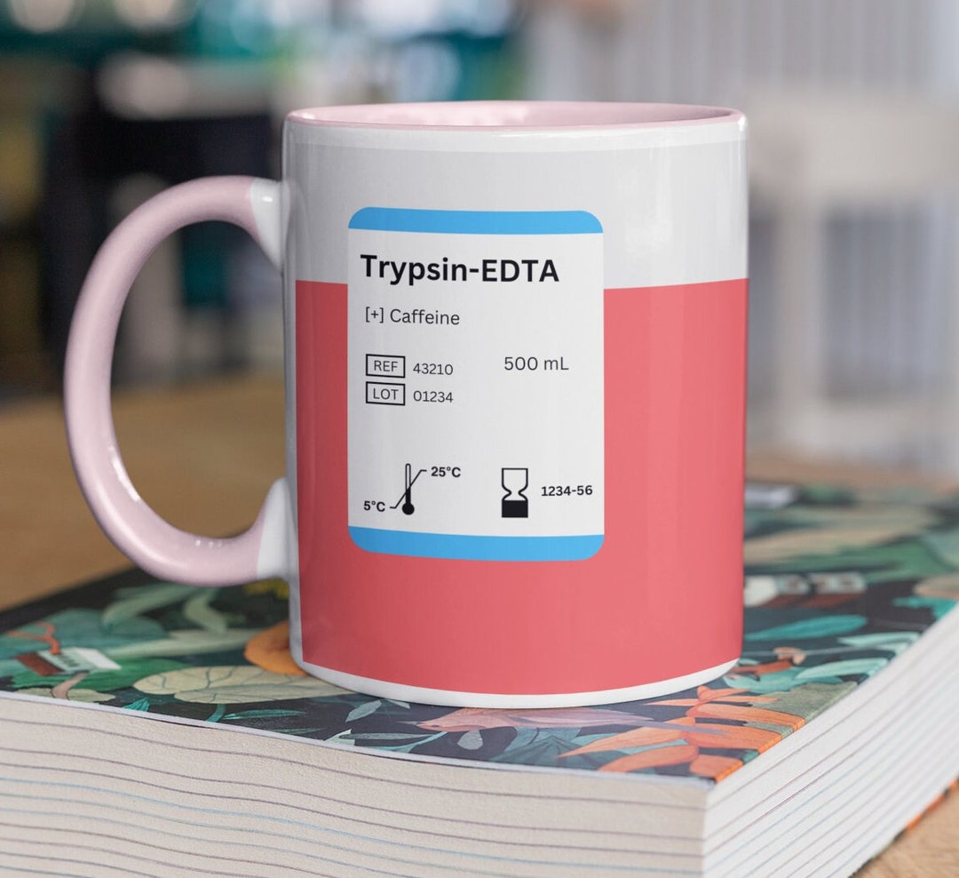 Funny Science Mug, Trypsin-edta Lab Mug, Gift for Lecturers, Cell ...