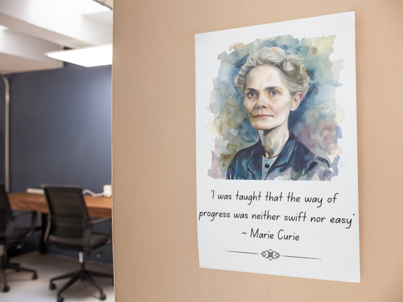 Classroom Science Posters Marie Curie Quotes 4X Digital Download ...
