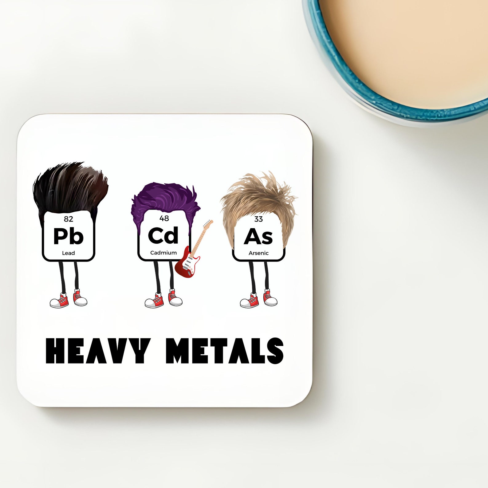 Funny Science Coaster | Heavy Metals, Gift for Science Lovers ...