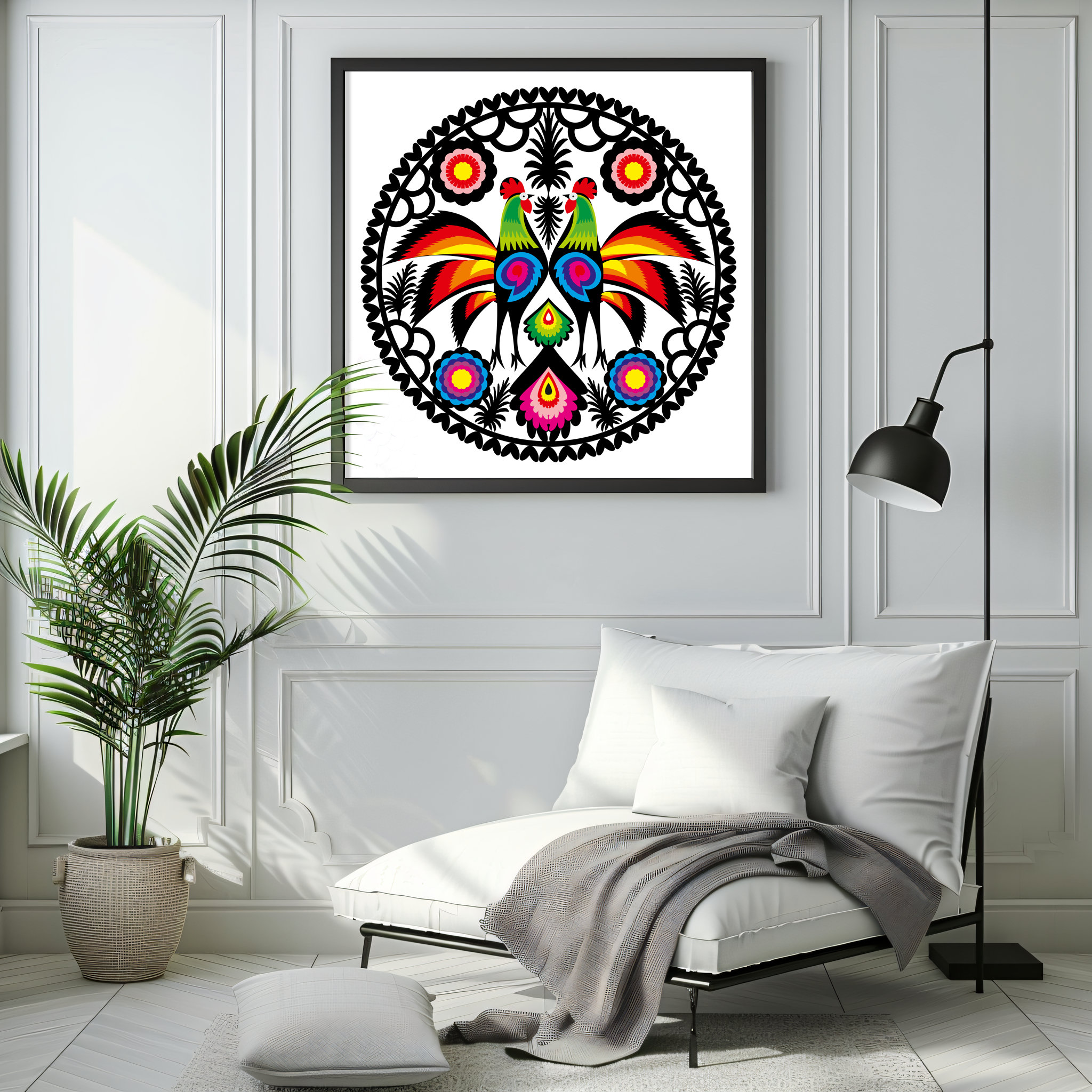 Polish Folklore, Polish Folk, Wycinanki, Wycinanki From Lowicz, Cutouts ...