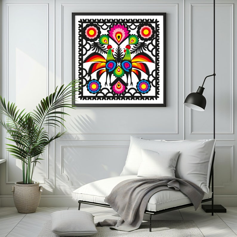 Polish Folklore, Polish Folk, Wycinanki, Wycinanki From Lowicz, Cutouts ...