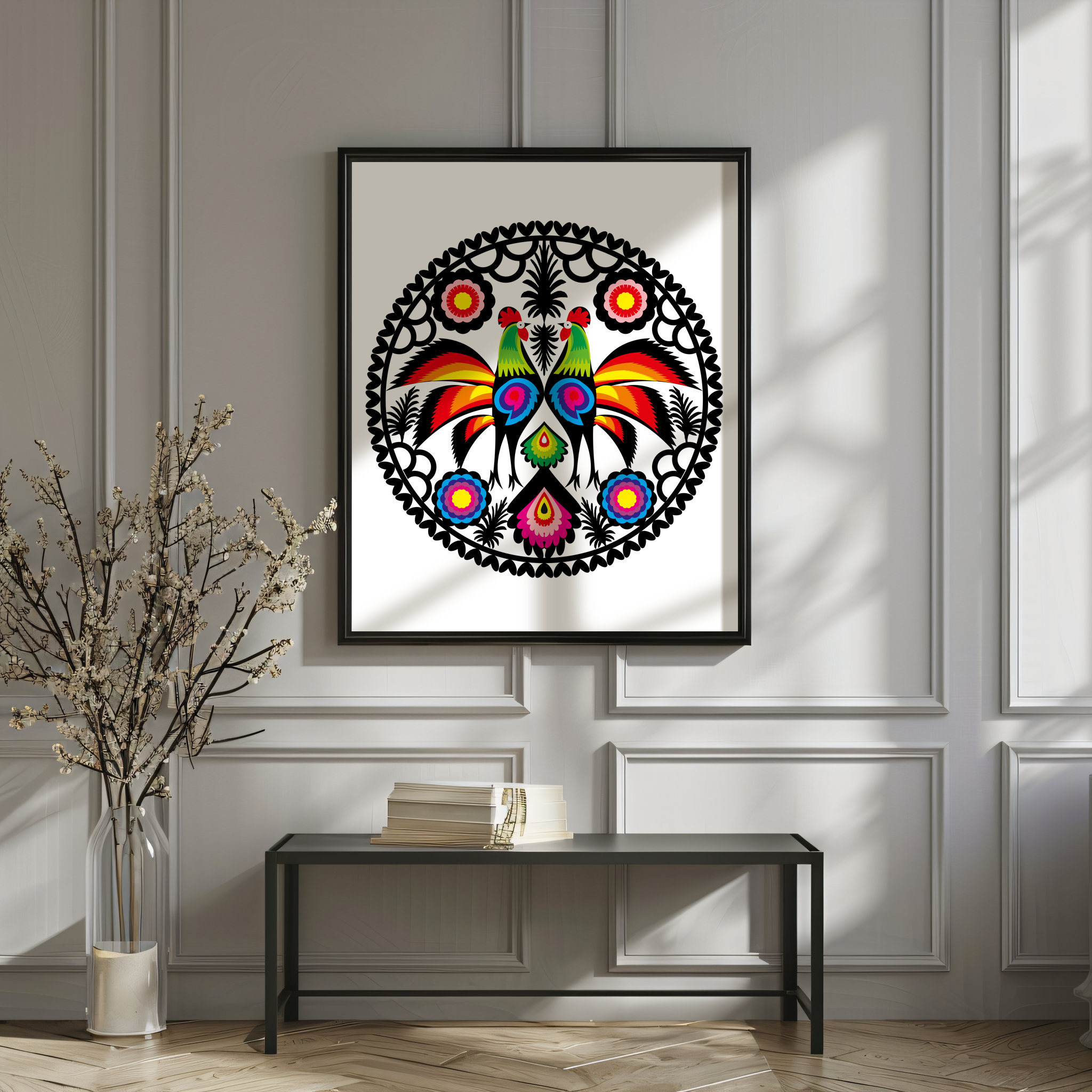Polish Folklore, Polish Folk, Wycinanki, Wycinanki From Lowicz, Cutouts ...