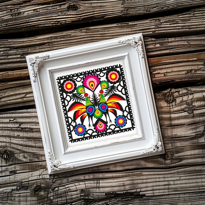 Polish Folklore, Polish Folk, Wycinanki, Wycinanki From Lowicz, Cutouts ...