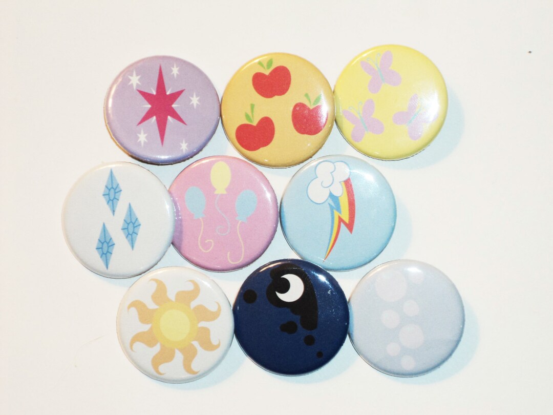 MLP My Little Pony Button Pins Choose Any One - Etsy