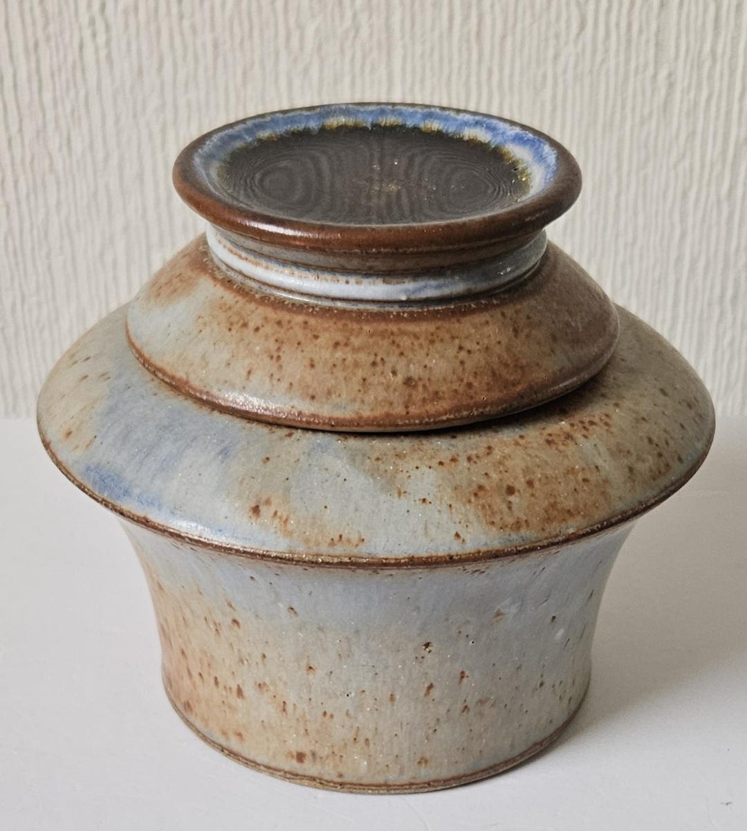 Studio Pottery Rustic French Stoneware Butter Crock Butter Keeper ...