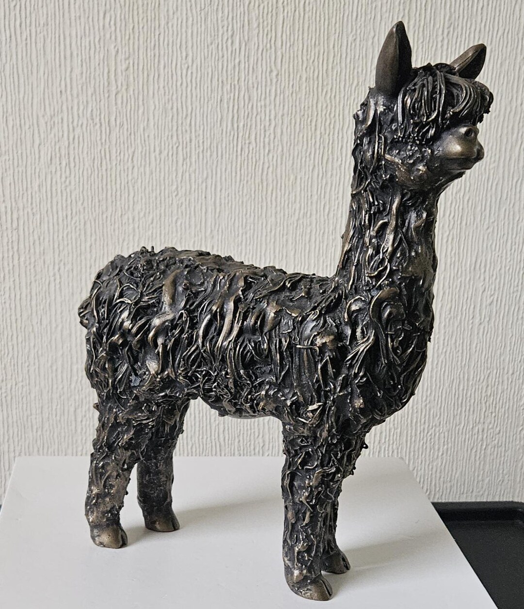 Frith Standing Alpaca Sculpture Figure Ornament 10" Tall. Veronica ...