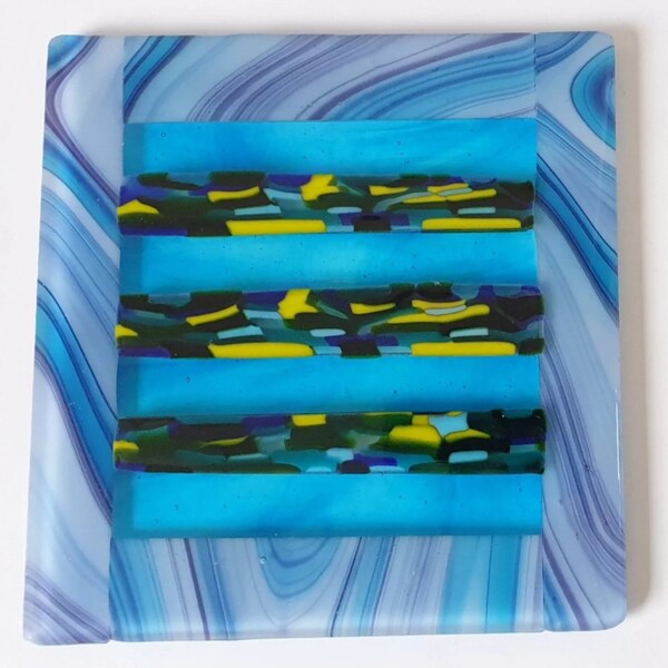 Fused Glass Trivet - Etsy