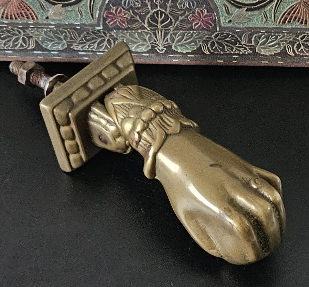 Vintage Small Brass Hand of Fatima Door Knocker Brass Hand of Eve Door ...