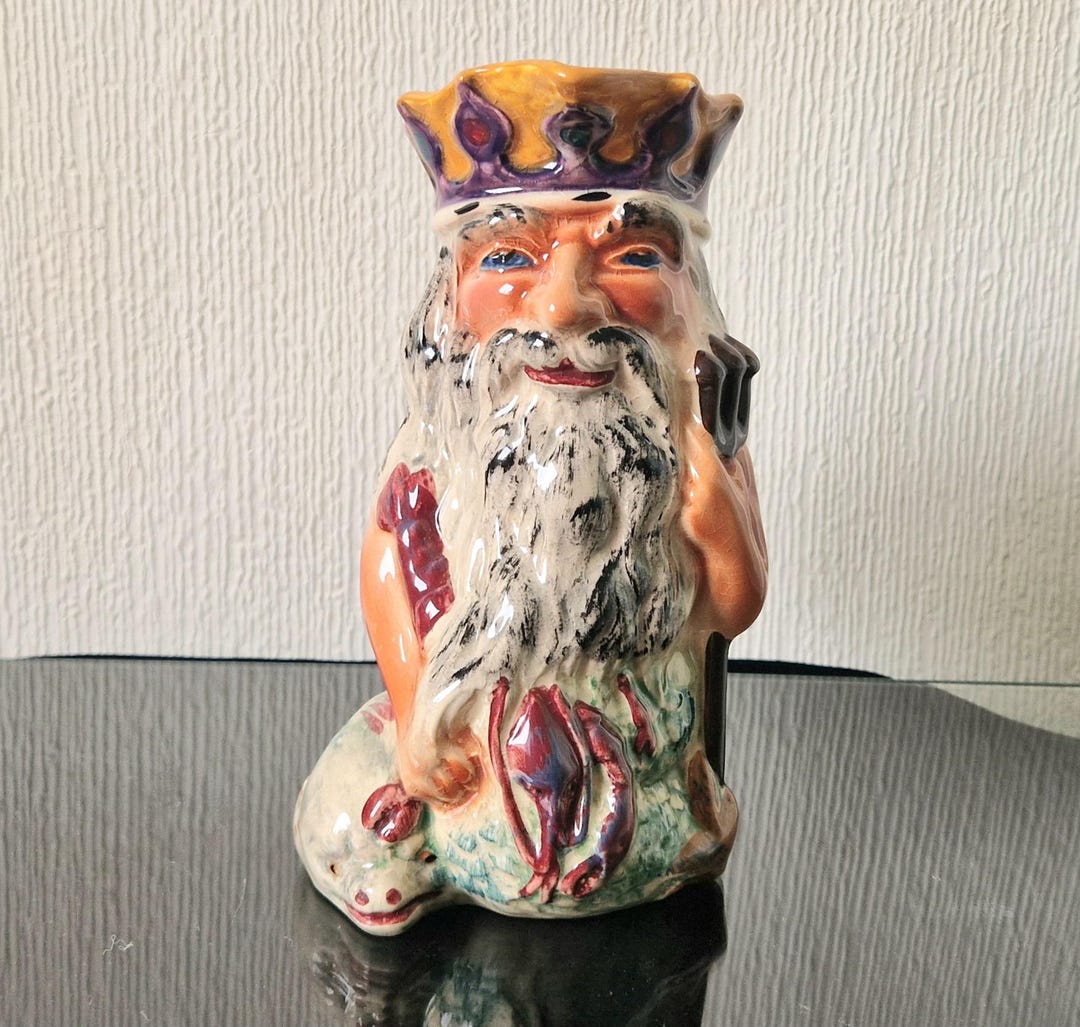 Vintage Father Neptune Shorter & Sons Character Ceramic Jug - Etsy