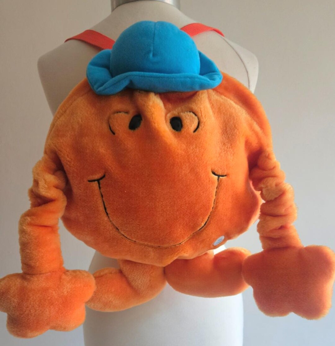 Fabulous Retro 1990s Mr Tickle Plush Back Pack Large Orange Original Mr ...