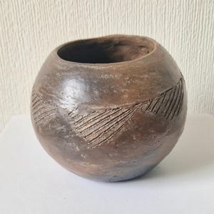 Antique Zulu Ukhamba Beer Pot: South African Geometric Clay Vessel - Etsy
