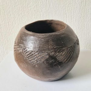 Antique Zulu Ukhamba Beer Pot: South African Geometric Clay Vessel - Etsy