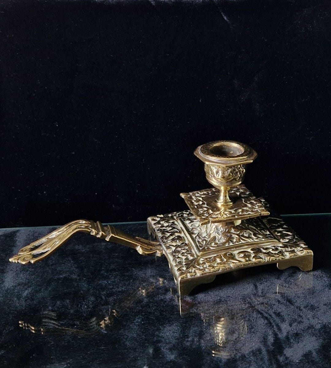 Fine French Antique Rococo Solid Brass Square Tiered Footed ...