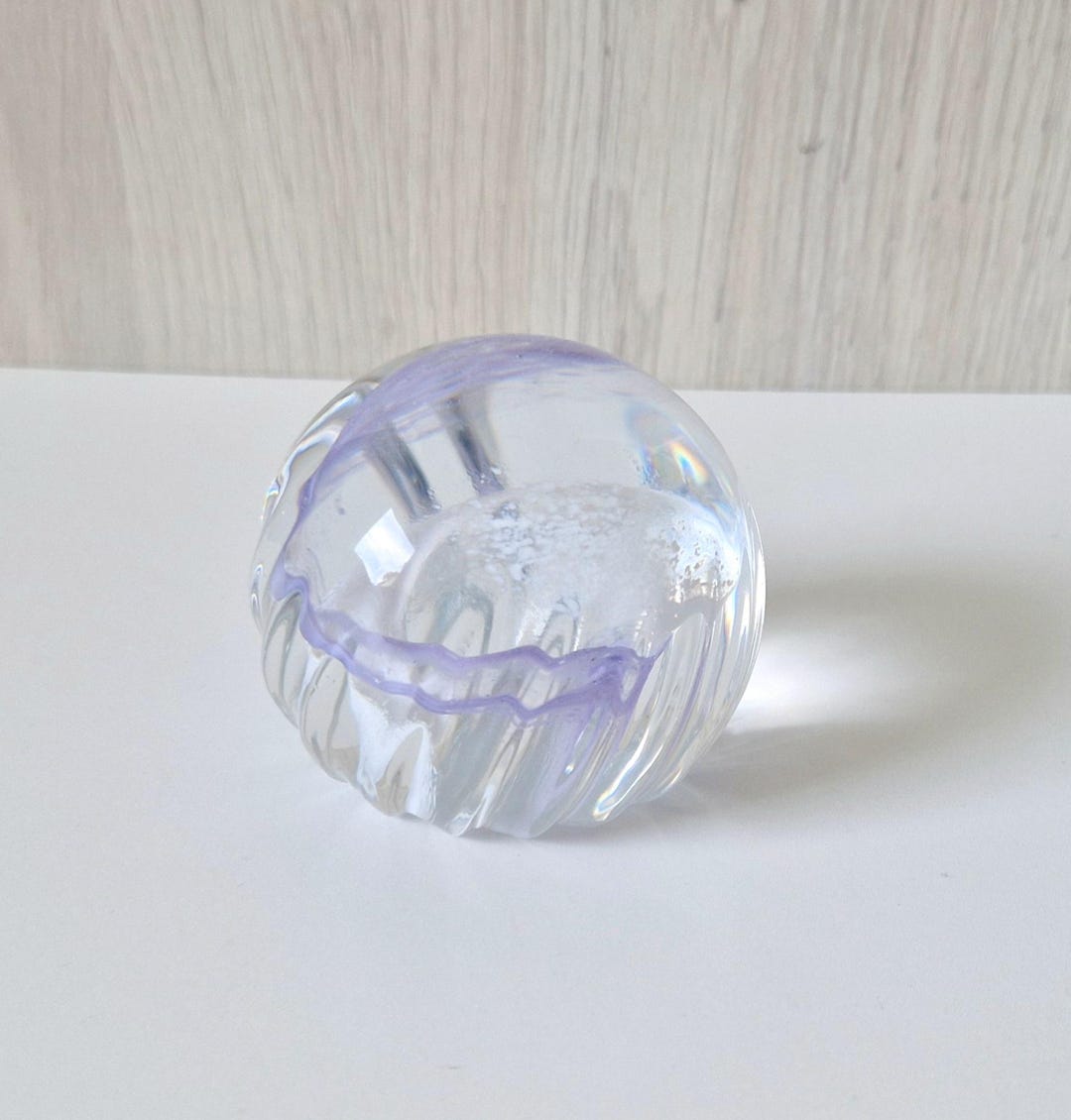 Caithness Misty Lilac Swirl Art Glass Vintage Limited Edition ...