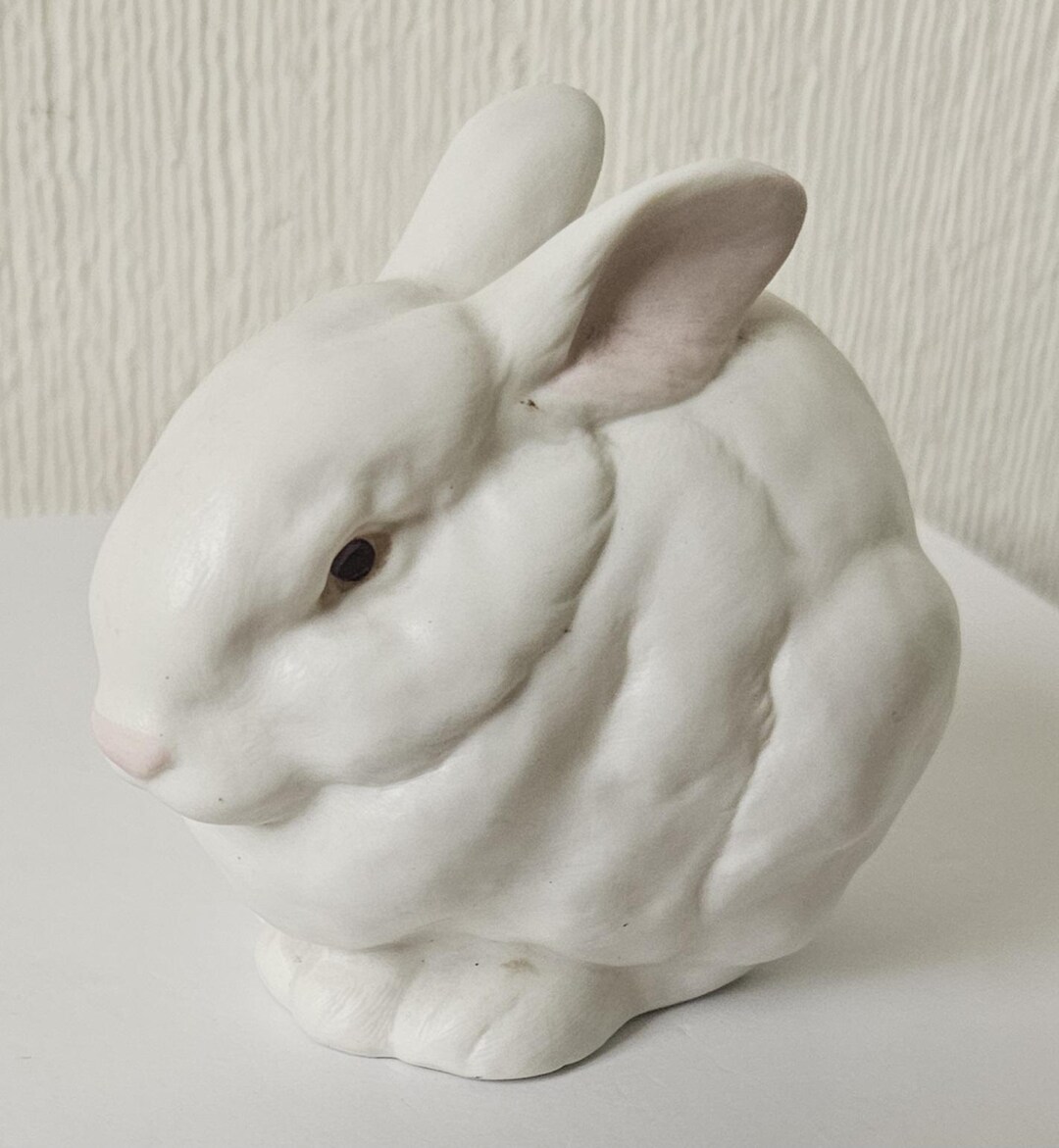 Vintage Cybis Mr. Snowball Rabbit Bunny Bisque Porcelain Figurine 10cm ...