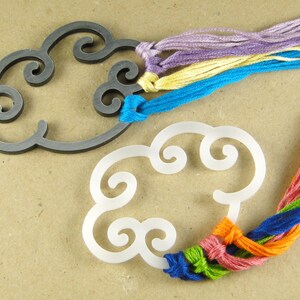 Cloud Floss Organizer in Silver Acrylic - Etsy