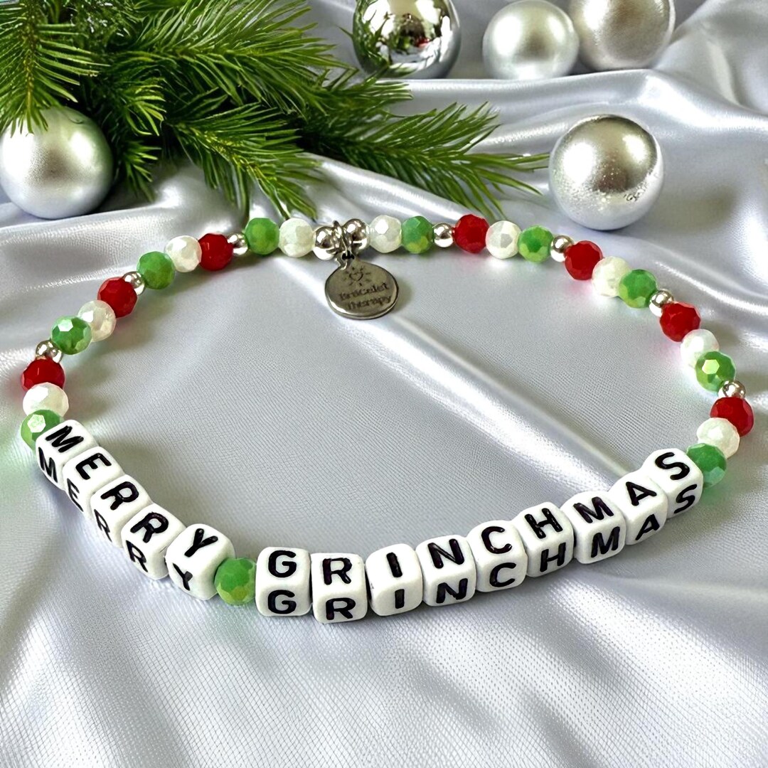 Merry Grinchmas | the Grinch | Christmas Bracelet | Grinch Bracelet ...