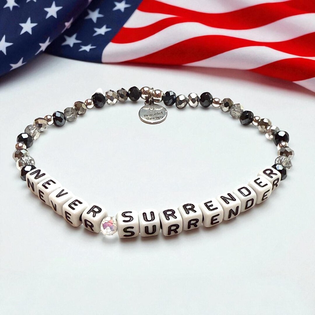 Never Surrender Bracelet | Customizable Bracelet | Womens Bracelet ...