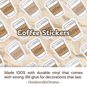 Coffee Cup Sticker, Planner Coffee Stickers, Scrapbook Stickers ...