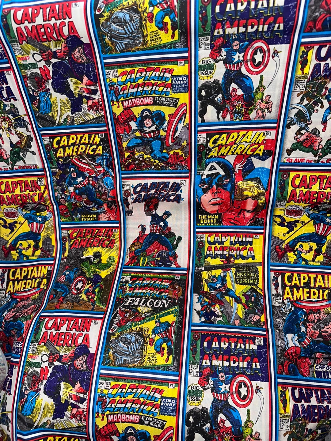 Madiebs Captain America Fabric by the Yard - Etsy