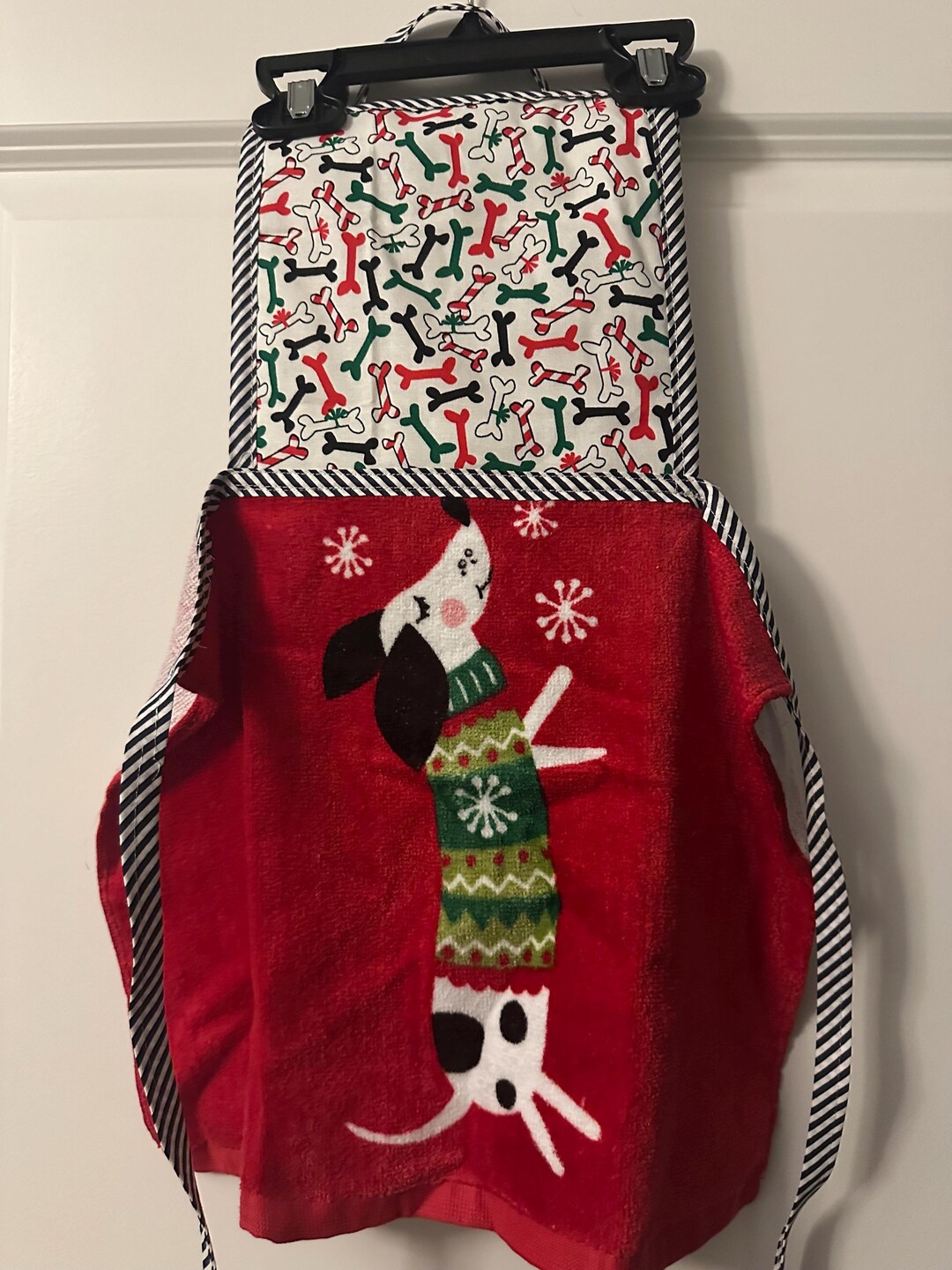 Madiebs Weiner Dog Child Apron Black Checkered Border - Etsy