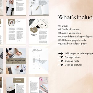Ebook Coaching Course Workbook Template Canva | Fully Editable ...
