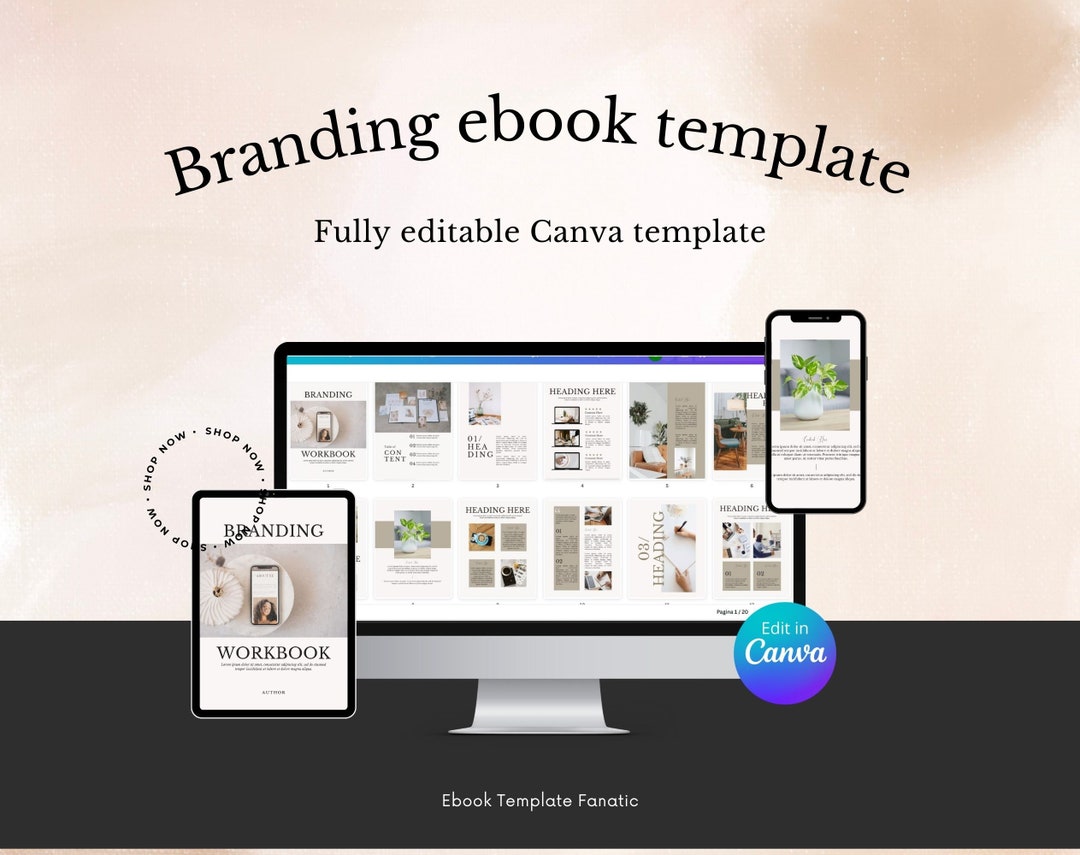 Ebook Branding Workbook Template Canva | Fully Editable | Spiritual Life Business Coaching ...