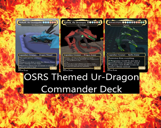 CHEAP Slightly Misprinted Deck - Galvek=ur-dragon OSRS Themed Magic the ...