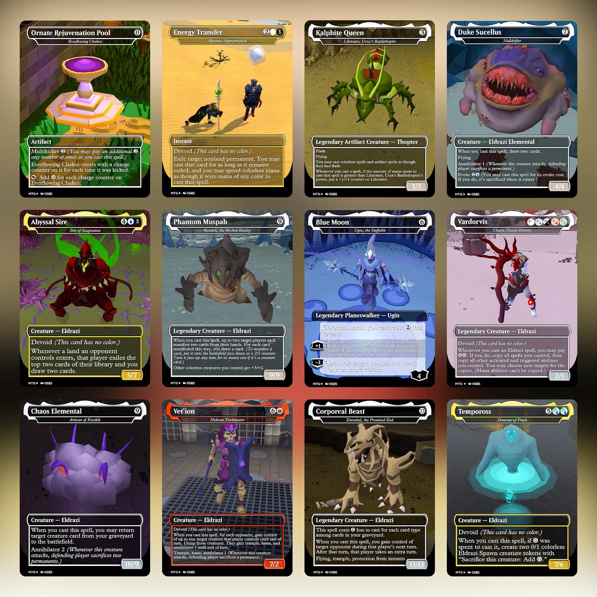 Vardorvis/nex/ulamog, Fused Atrocity - Eldrazi Commander Deck - OSRS ...