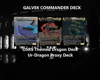 CHEAP Slightly Misprinted Deck - Galvek=ur-dragon OSRS Themed Magic the ...