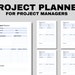 Editable MS Word Project Planner Template, Project Planner, Editable ...