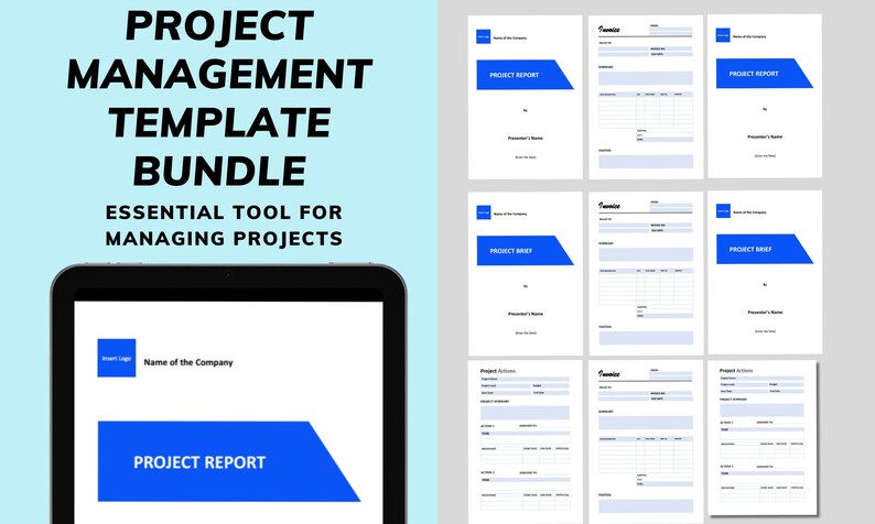 Editable Project Management Template, Project Management Template ...