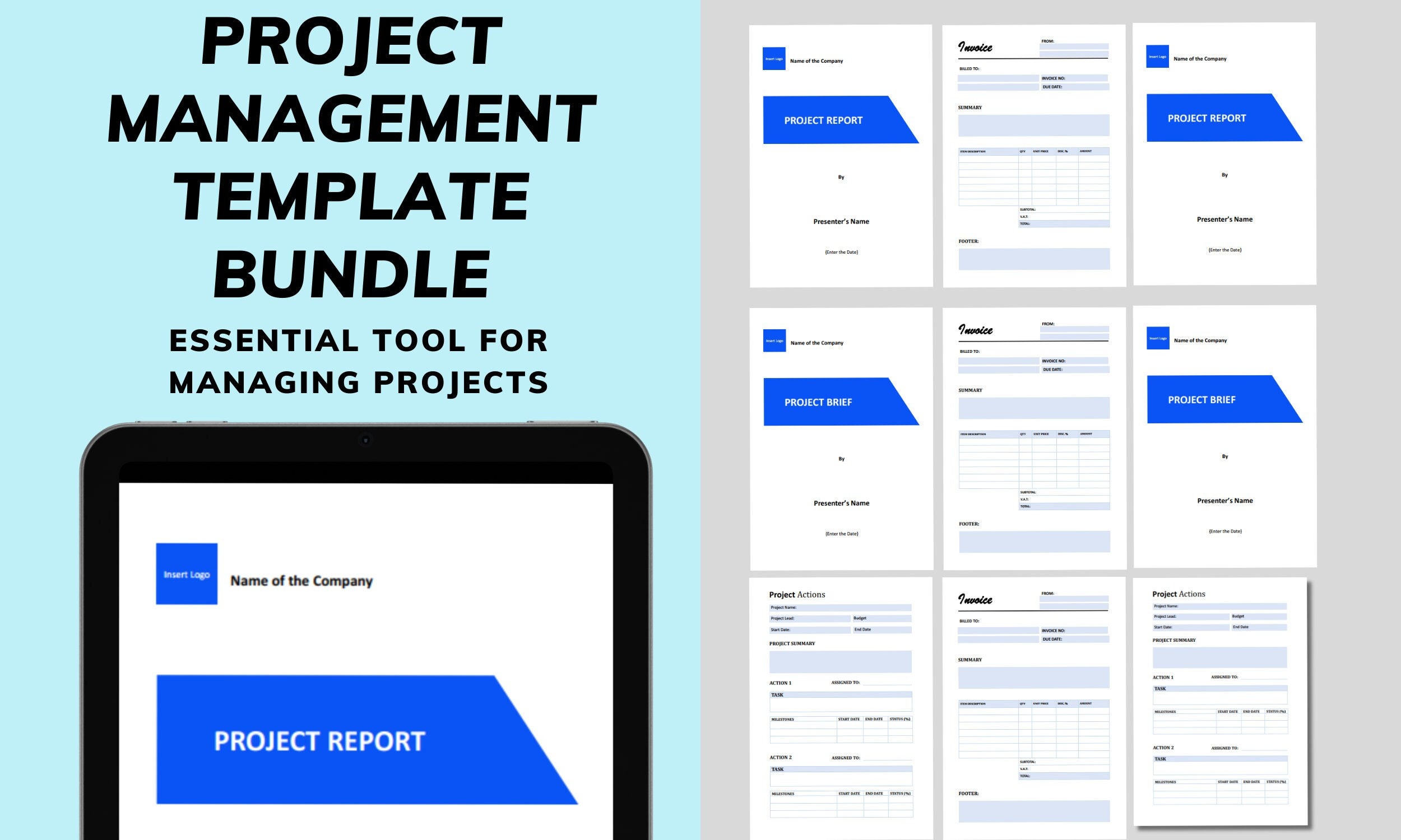 Editable Project Management Template, Project Management Template ...