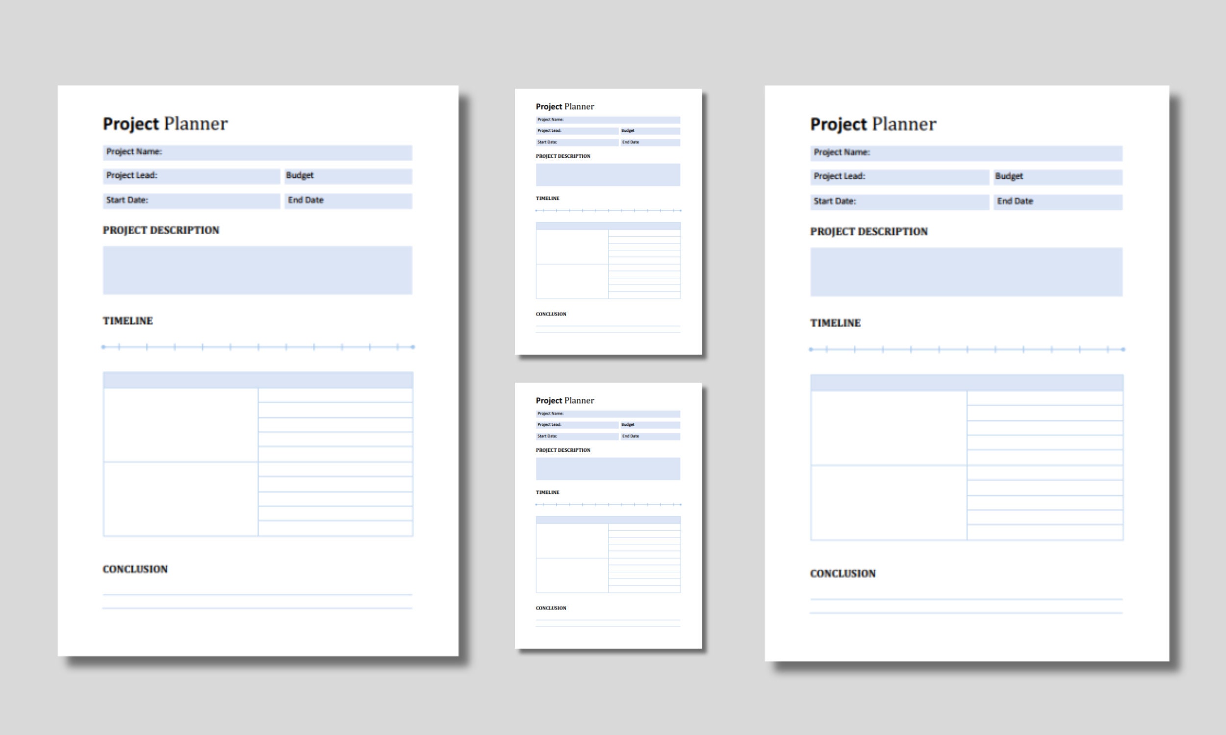 Editable Project Management Planner Template, Project Planner Template ...