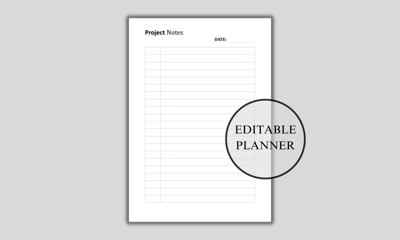Editable Notes Template, Printable MS Word Notes Template,stationery ...