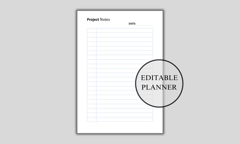Editable Notes Template, Printable MS Word Notes Template,stationery ...