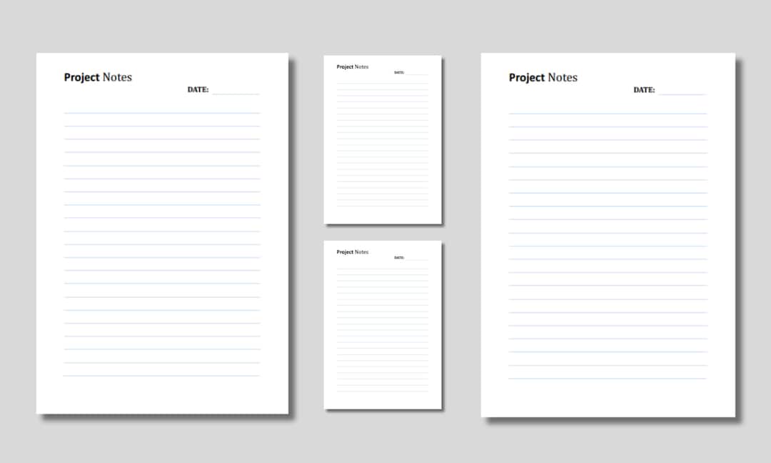 Editable Notepad, Project Management Templates, Daily Agenda ...