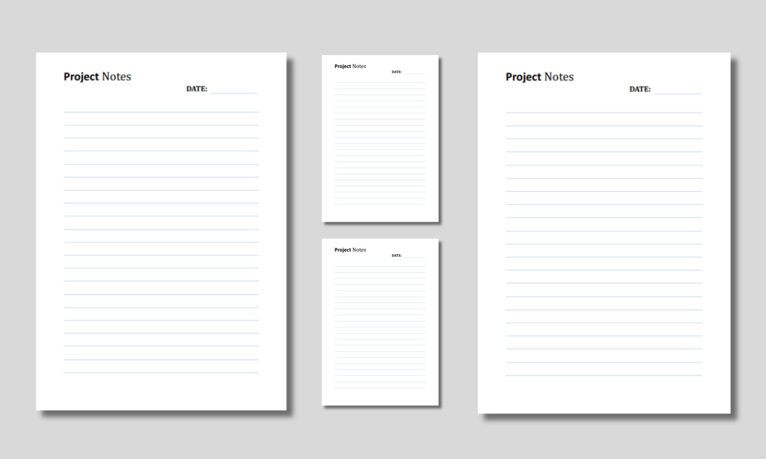 Editable Notepad, Project Management Templates, Daily Agenda ...